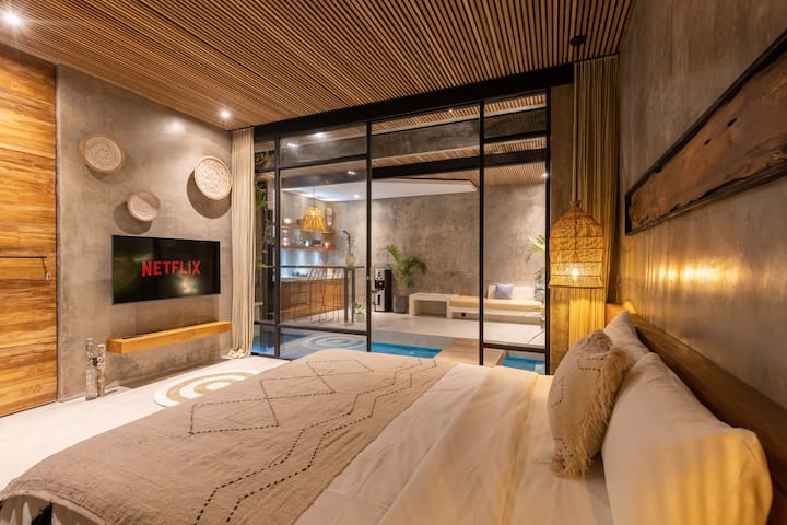 1-bedroom Aesthetic Villa W/private Pool + Netflix - Canggu