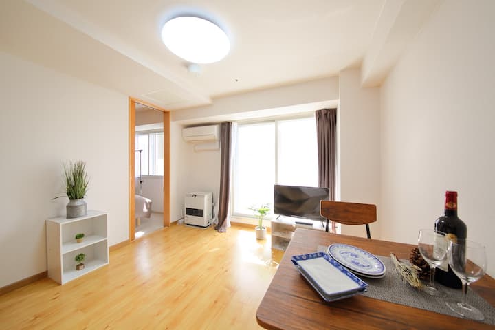 【Open】*札幌中心部*タワマン12階絶景*34㎡ *ススキノ徒歩5分*wi-fi*1fコンビニ - Sapporo
