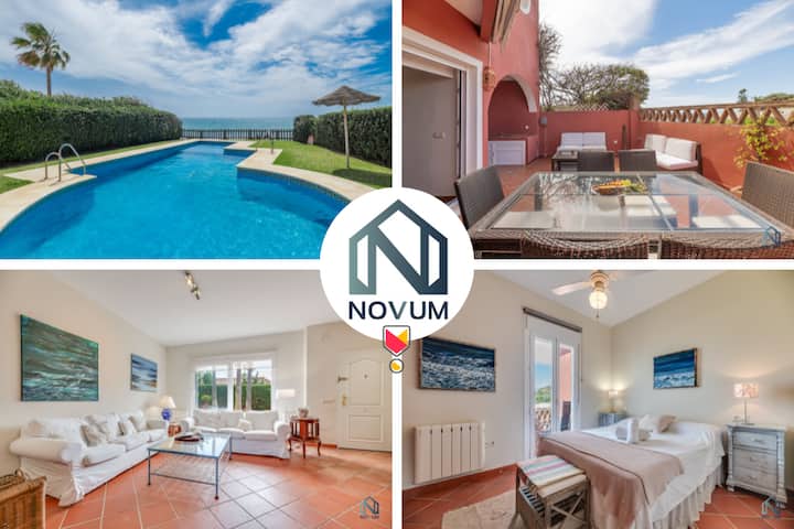 Sunny 3 Bdrm Beachfront Townhouse W Pool - Marbella