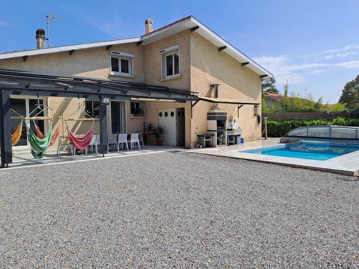 Grande Maison 14 Personnes, Piscine, Plage - Vieux-Boucau-les-Bains
