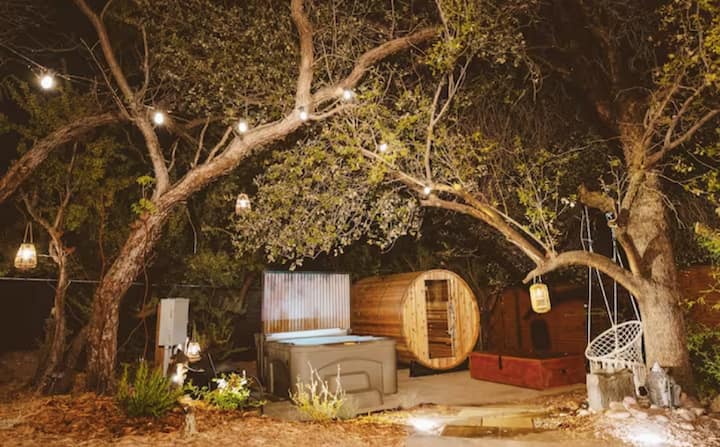 Entire Tiny House Village, 4 Cabins + Outdoor Spa - Cottonwood, AZ