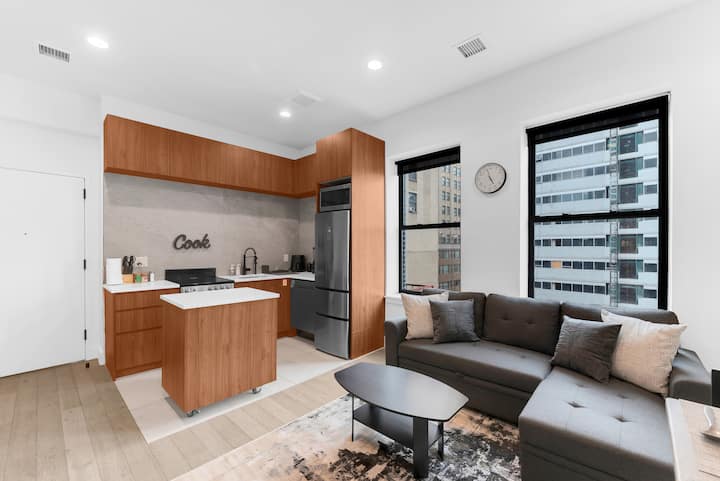 Spotless 1br King 20 Min Nyc & 4 Min To Prudential - Splash pad, Newark