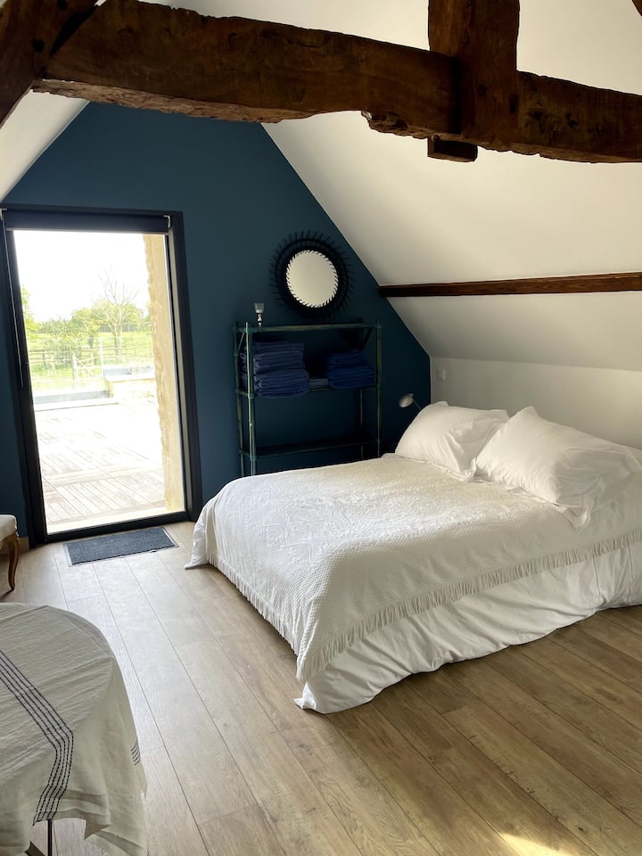Chambre Bleue Des Perriots - Colleville-sur-Mer