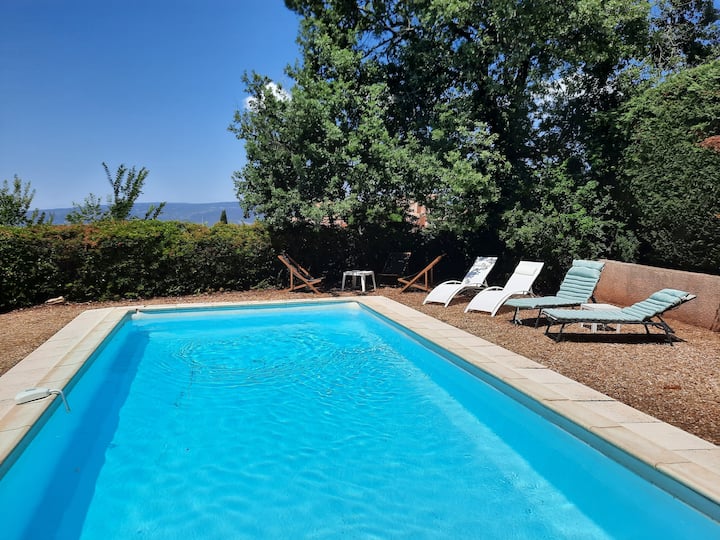 Maison De Famille, Piscine, Vue Panorama Village - Roussillon