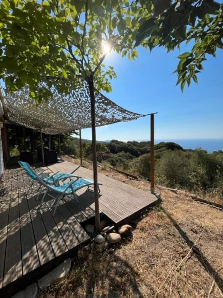 Villa 6p Climatisée Chien Ok Corse Sud Vue Mer - Coti-Chiavari