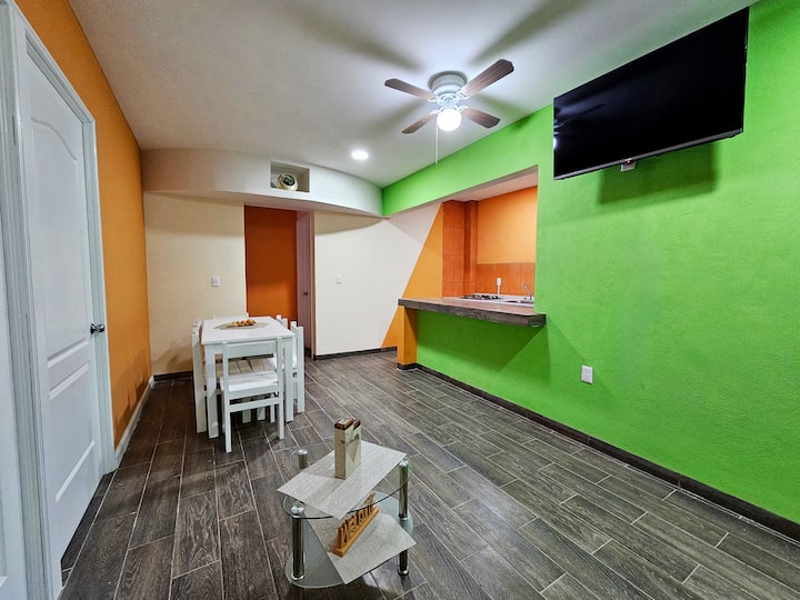 Amplio Departamento Colorido Familiar Completo - Tehuacán