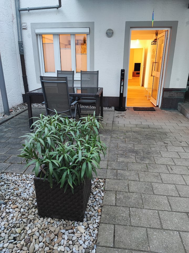 Fewoplaner: Altstadtwohnung M. Terrasse& Parkplatz - Memmingen