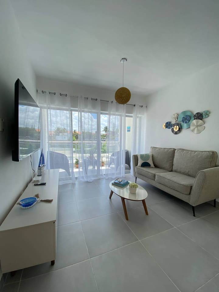 Encantador Apartamento W/piscina Y Playa Privada - Punta Cana