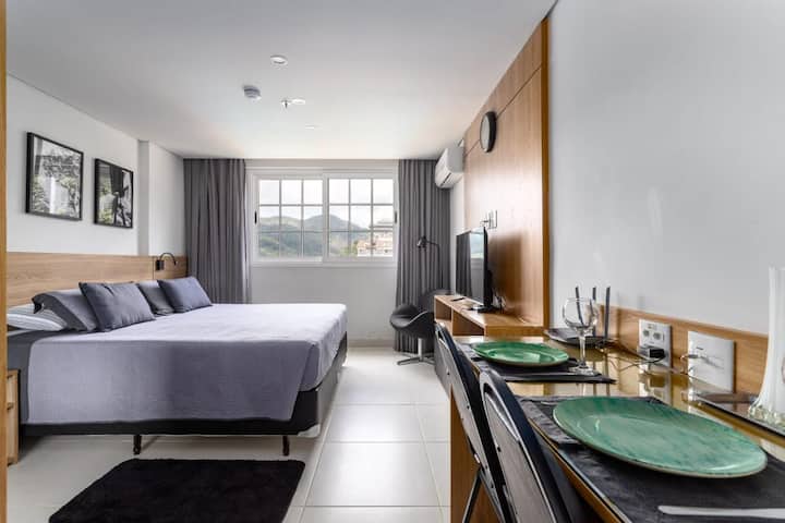 Flat Moderno E Bem Equipado 202 - Petrópolis