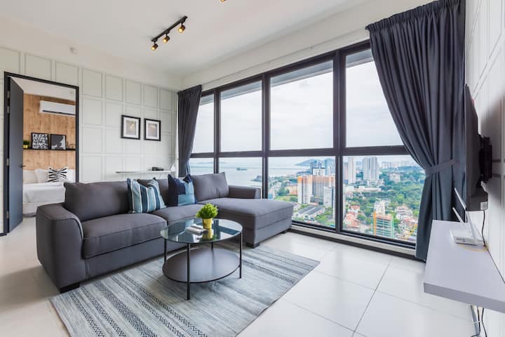 Seaview Urban Suites @ 3 Rooms @ Netflix - Penang Island