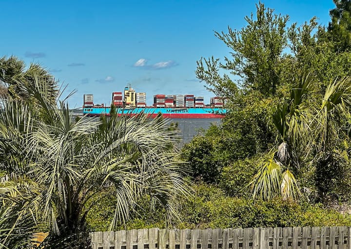 A123 Breezy Pelican  Partial View, Pool And Beach! - ティビー・アイランド, GA