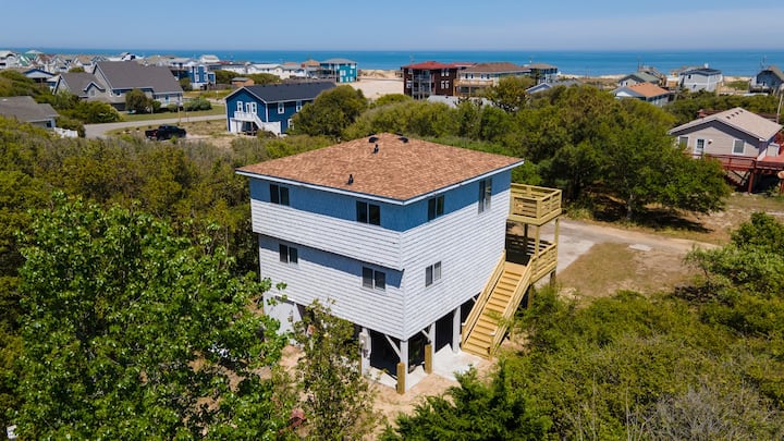 Eure Coastal Cottage- 90 Sec Walk To Beach+pets Ok - Kitty Hawk, NC
