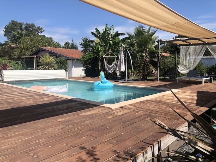 Home 6 Pers, Heated Private Pool, Beaches 10km - Saint-Vincent-de-Tyrosse