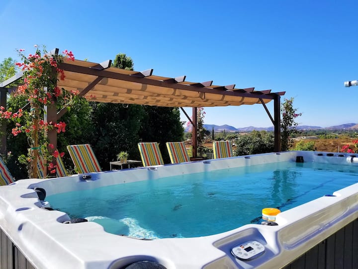 Rancho Villa- Whole Home W/ Swim Spa And Hot Tub! - Wilson Creek Winery, Temecula
