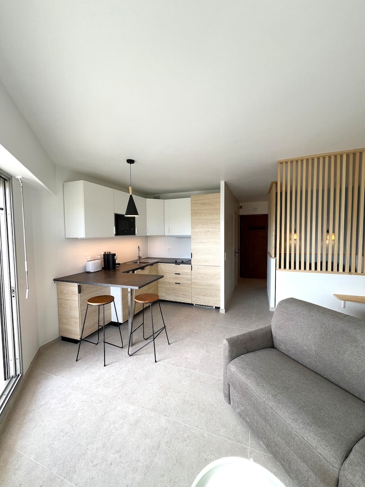 Studio Design, Bord De Mer Vue Piscine, Parking - Cagnes-sur-Mer