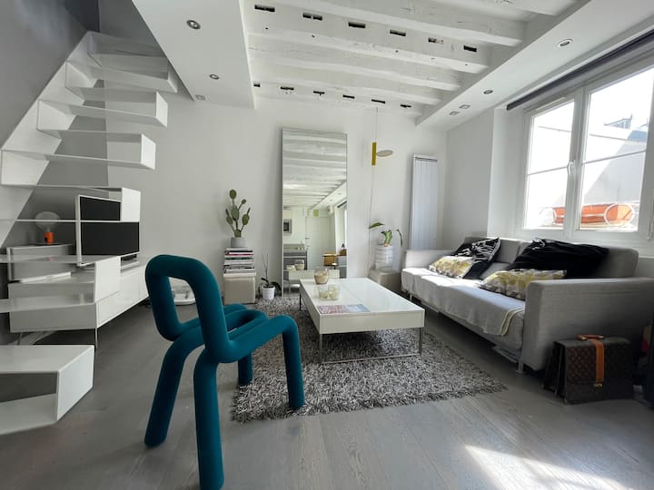 Duplex Haut Marais, Charme & Calme - Párizs
