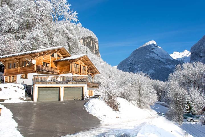 Chalet Falcon With Pool+hot Tub - Sixt-Fer-à-Cheval