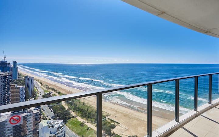 High-level Fantastic Ocean View 1bedroom Apartment - Gold Coast