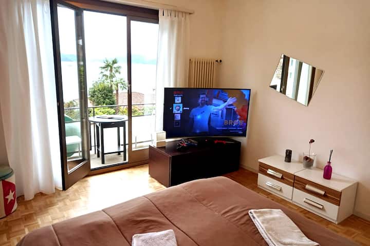 Camera La Dany E Manu Con Balcone E Vista Sul Lago - Ronco sopra Ascona