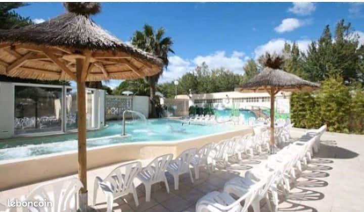 Mobilhome Climatisé Camping Eden - Le Grau-du-Roi
