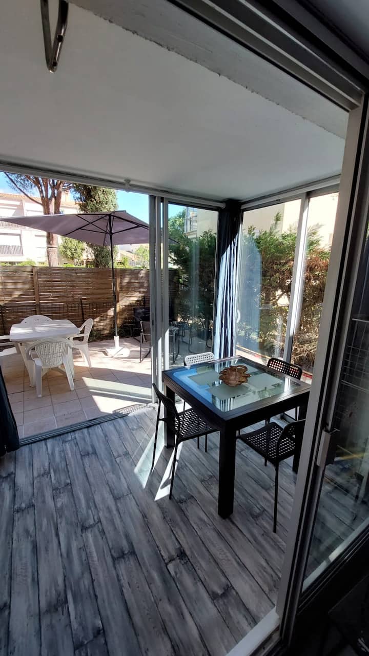 Appartement Cosy En Résidence Avec Jardin De 35 M2 - Agde