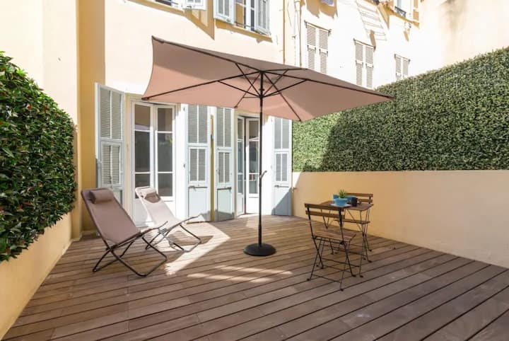 Calme Au Cœur De Nice Avec Terrasse - Ac & Wifi - Nizza