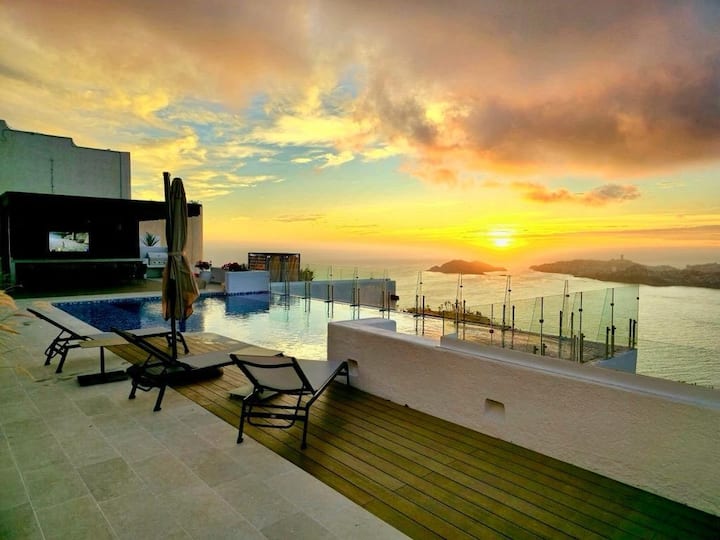 New! Lux Mansion Ocean-view: Acapulco (5 Star) - Acapulco