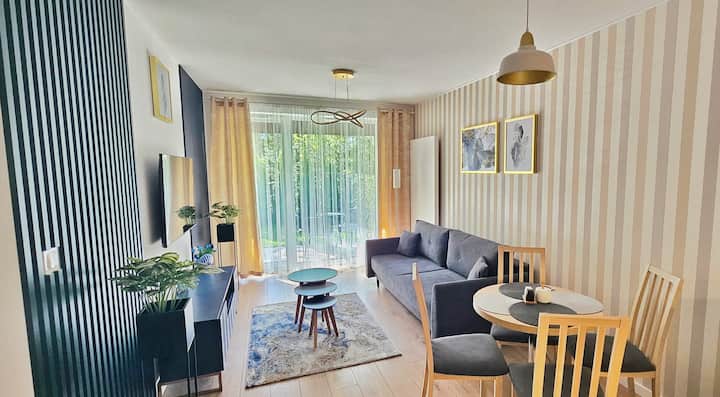 Whiteblue_apartment With Garden - 100m From Beach - Kołobrzeg