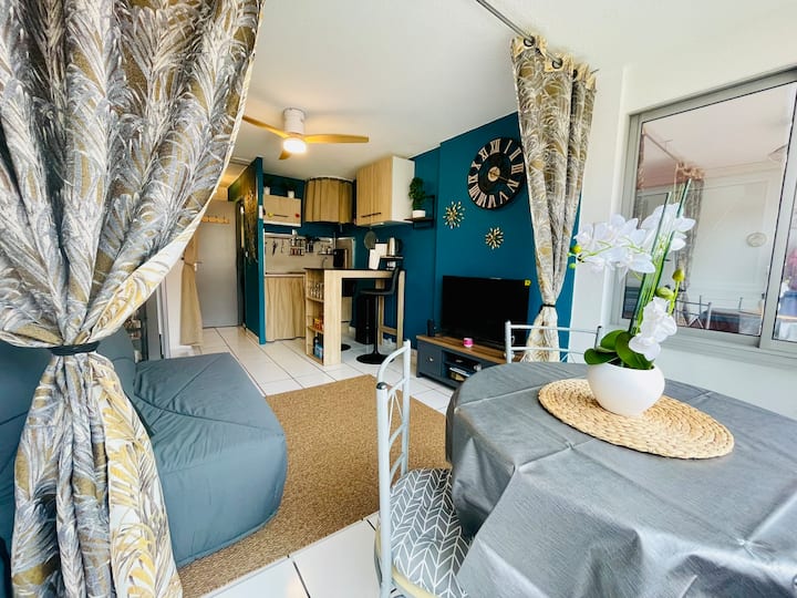 Naxos Joli Studio 2 Pers/parking/wifi/calme - Marseillan