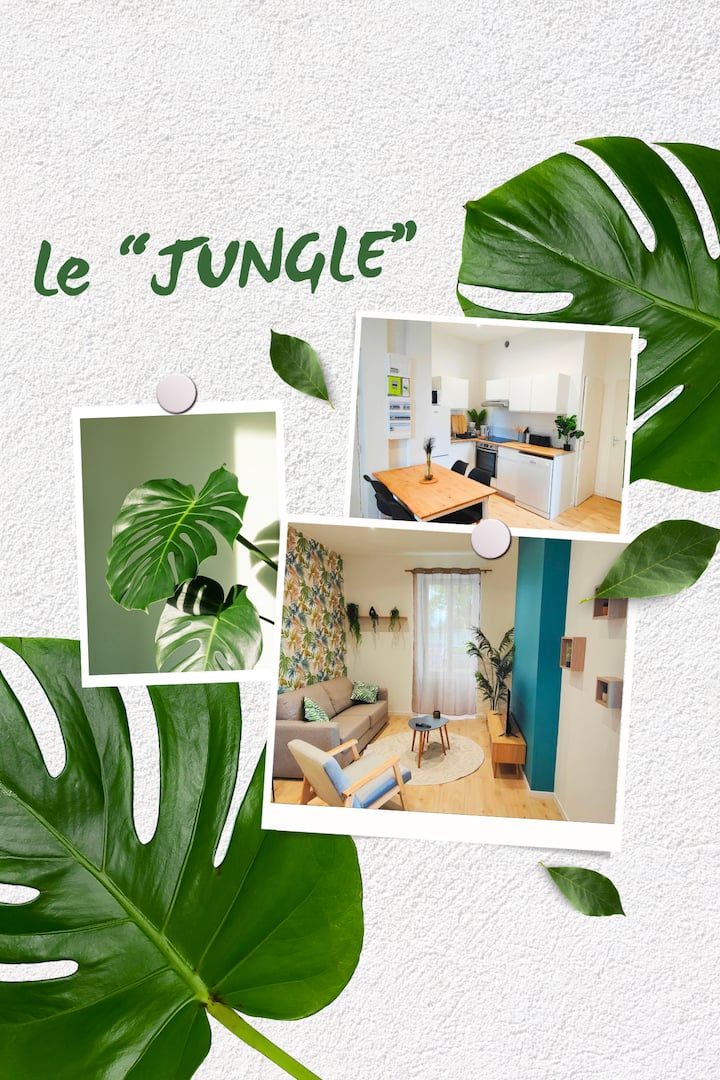 Le Jungle 4 Pers, Parking, Check-in 24/24, Wifi - Clermont-Ferrand