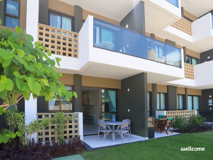 Flat Confortável  Em Condomínio Resort Muro Alto - Ipojuca