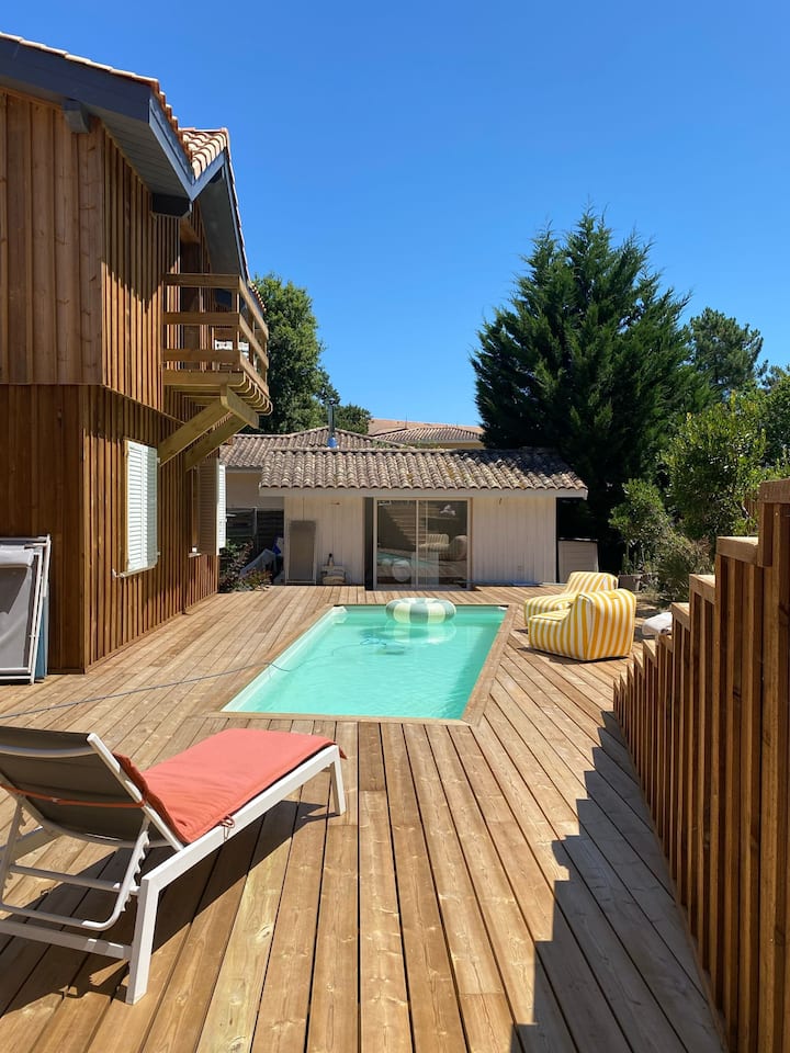 Villa Typique – Piscine Et Terrasse - Arcachon