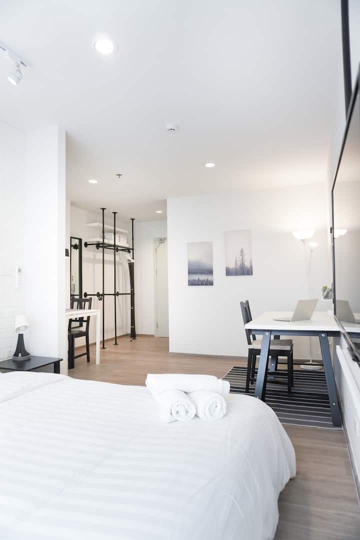 #24 Minimal Studio, 5min To Mrt - Bangkok