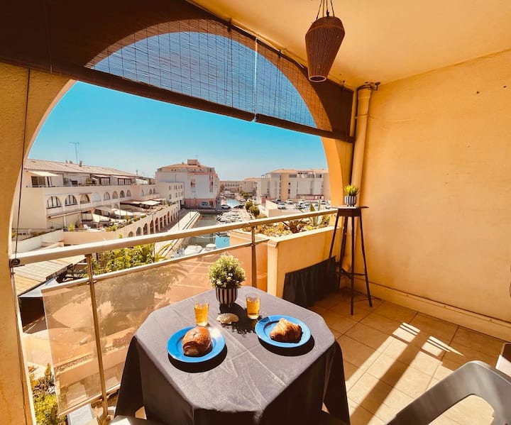 Studio Vue Marina *5 Min Plage* - Plage de Sète