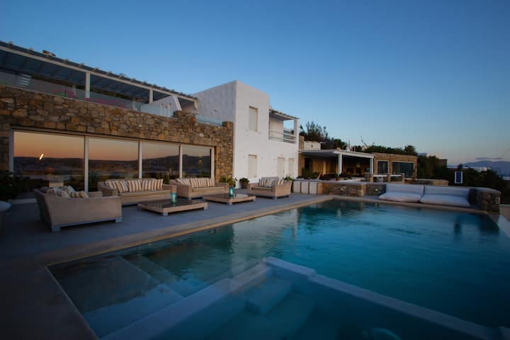 Home W/ Private Pool & Sea View - Mykonos