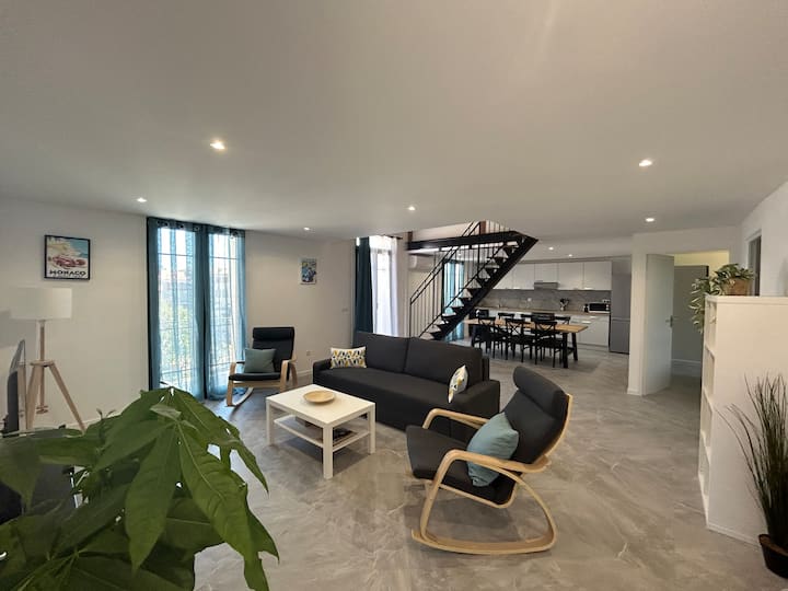 T4 En Duplex, La Turbie - Plage Paloma