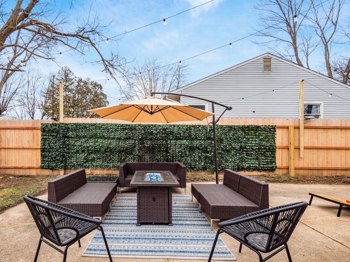 Modern 3br W/ Game Room + Patio - 哥倫布