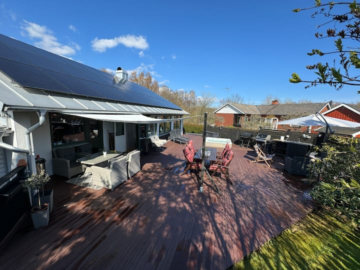 Egen Villa Med
Spabad, Biorum, 3 Sovrum. - Kalmar