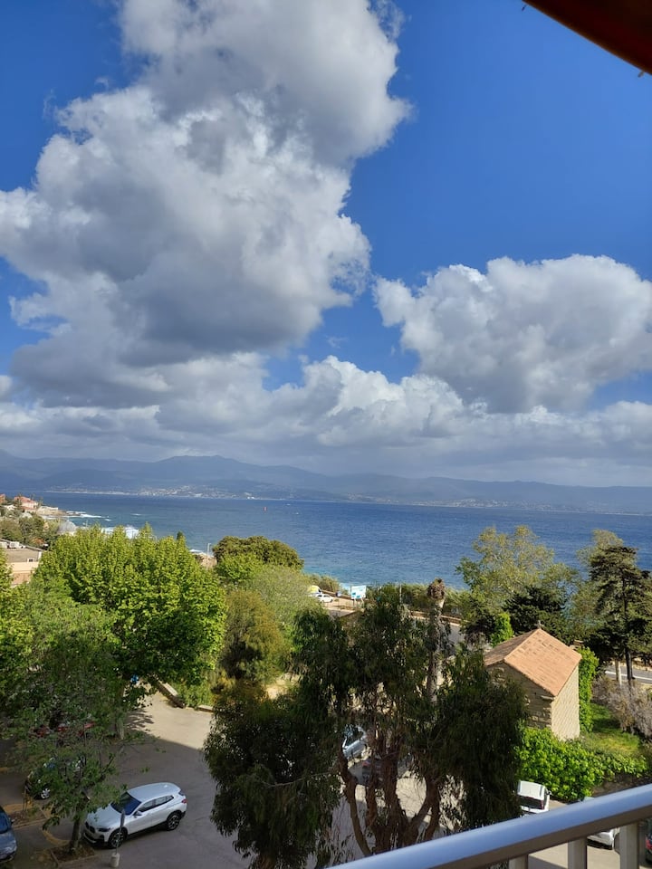 Grand Studio Ensoleillé Avec Vue Et Accès Mer - Ajaccio