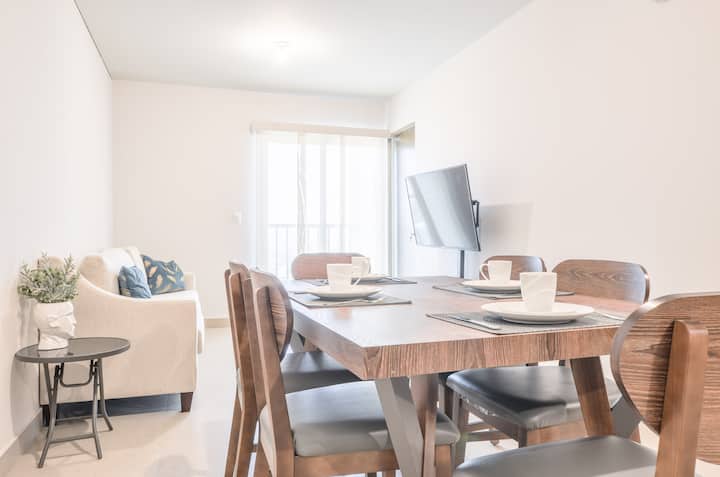 ¡A Pasos De Paseo Santa Lucía! 2 Camas Queen Y Gym - Monterrey