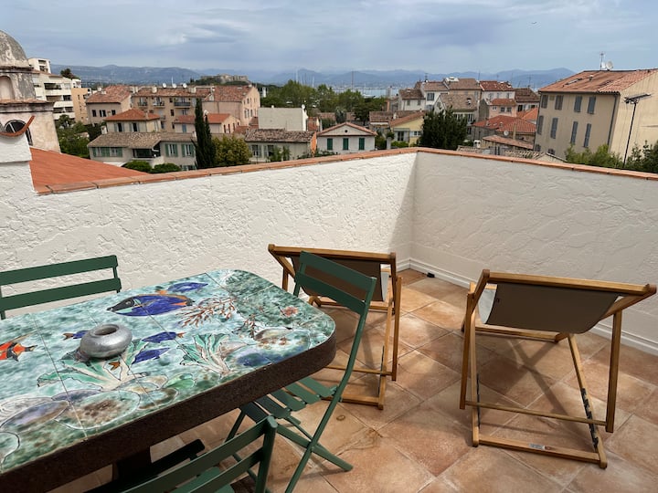 Brand New Flat With Terrace Seaview Flat Ac For 4 - Antibes