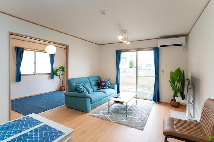 残波岬エリア閑静な海辺で夕日満喫｜宇座ビーチ徒歩圏の貸切一軒家 最大13名宿泊 駐車場2台 - Okinawa