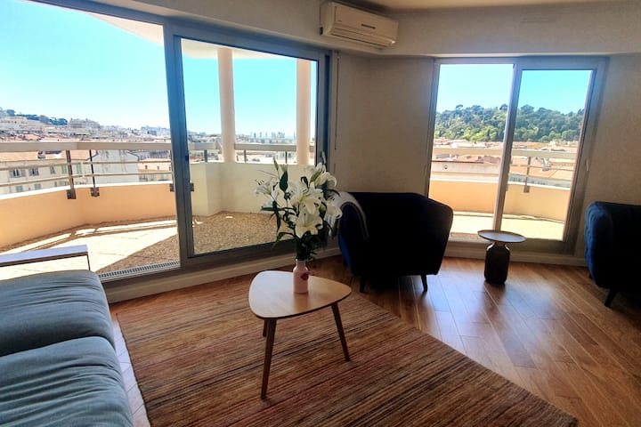 Superbe Appart. Clim 6 Pers. - Nice