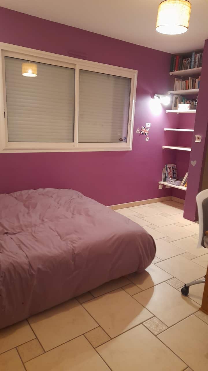 Chambre 1/3pers. Dans Maison Familiale Chaleureuse - Oloron-Sainte-Marie