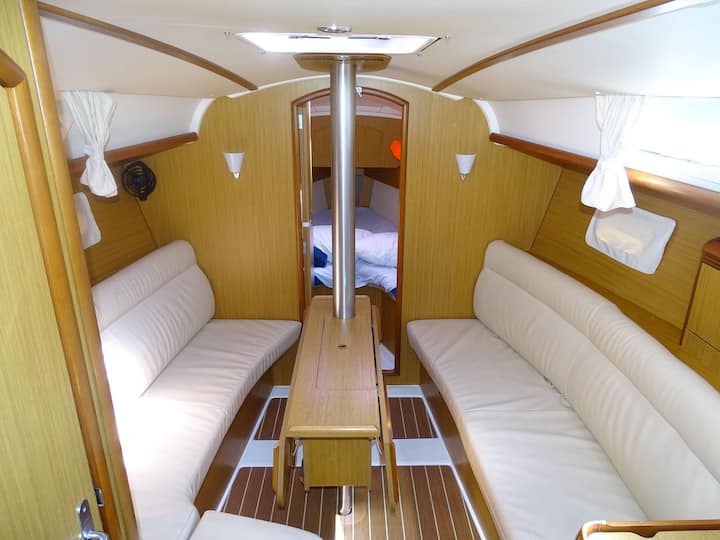 Bed On Boat (32021) By Sunset - Korfu