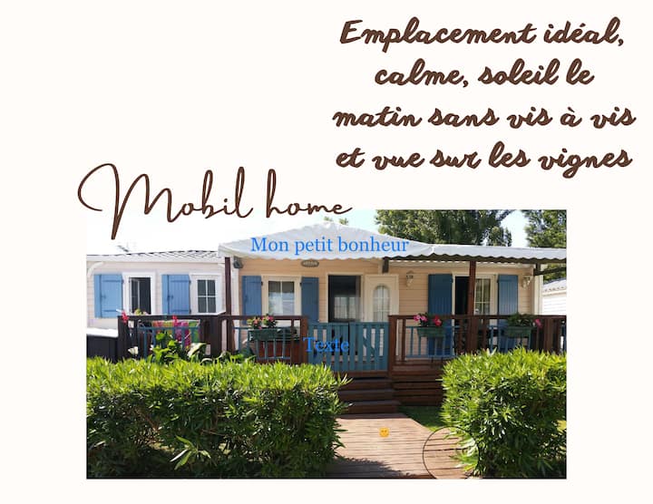 Charmant Mobil Home, Mer, - Vias