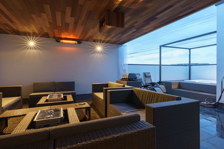 空翠｜1日1組限定のラグジュアリーヴィラ｜一棟貸切｜スカイテラス｜サウナ＆露天ジャグジー＆bbq - 唐津市