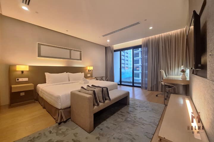 @S1bc 近双子塔｜阳台｜浴缸｜泳池 Best 1br W/ Bathtub & Balcony! - サバ