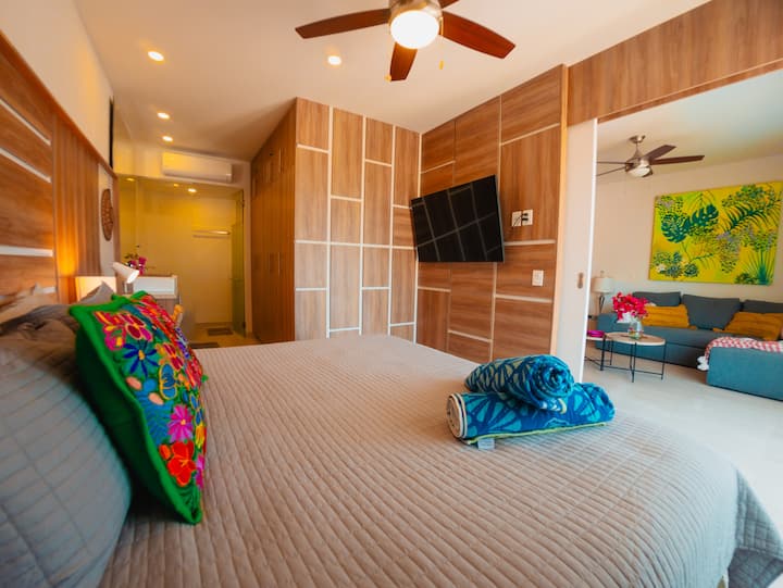 Oceanview 1 Bed/ 2 Bath- 1 Block From The Beach - Bucerías