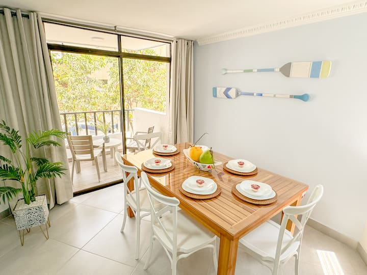 Agradable Apartamento En El Rodadero - 202tu - Santa Marta